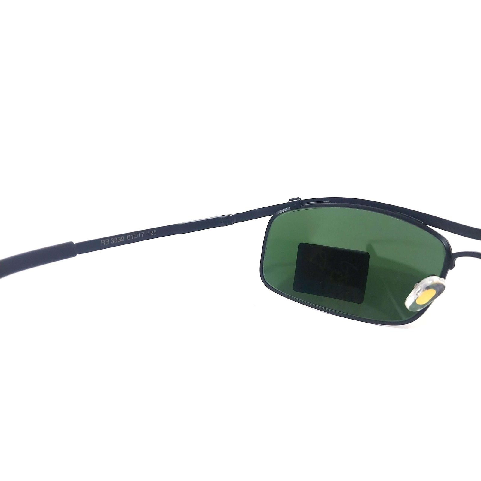RayBan RB 3339 Sunglass | Frame Metal Black, Glass Lens Bottle Green ...