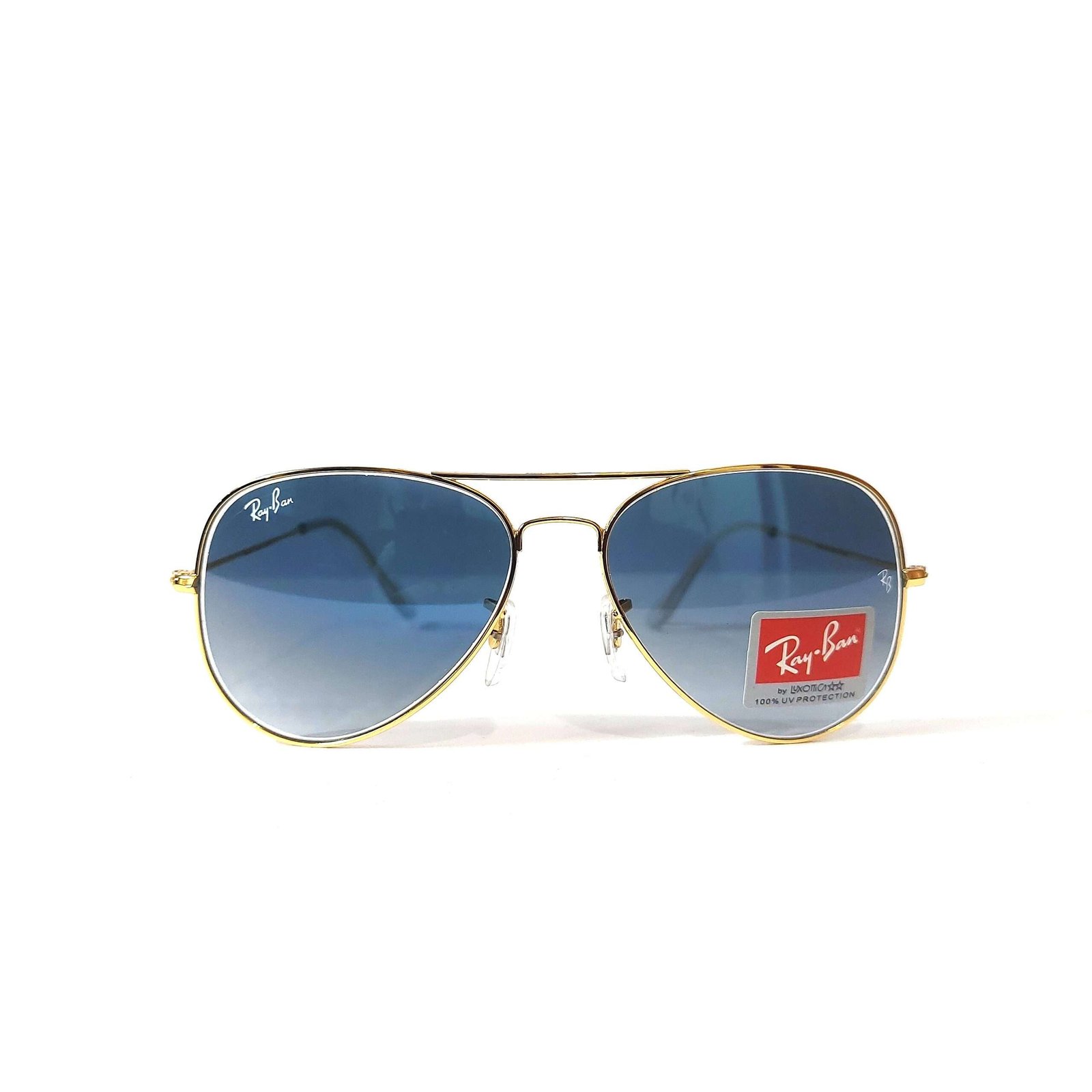 Ray-Ban Aviator Gold Metal Frame Blue Shade Glass Lens - Decency